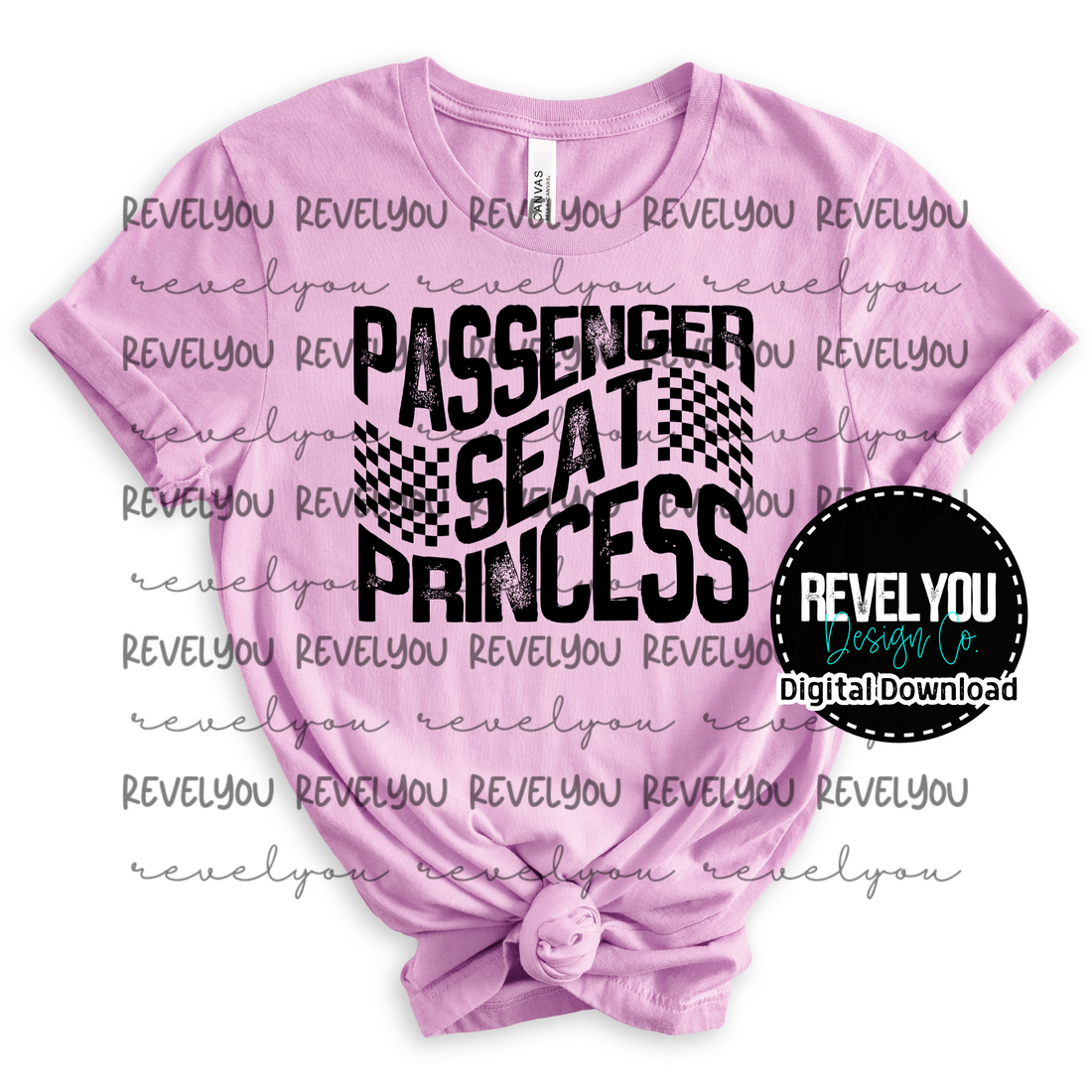 Passenger Seat Princess Black Wave - PNG – RevelYOU Boutique
