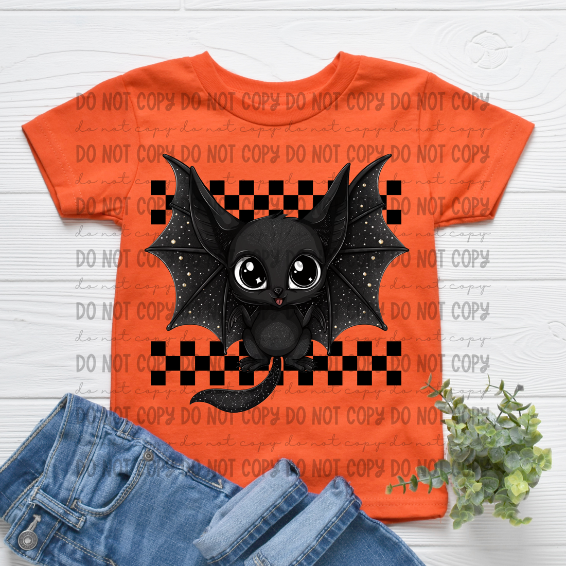Checkered Bat - PNG – RevelYOU Boutique