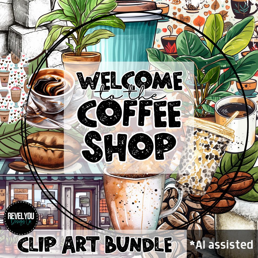 Coffee Shop Clipart Bundle – RevelYOU Boutique