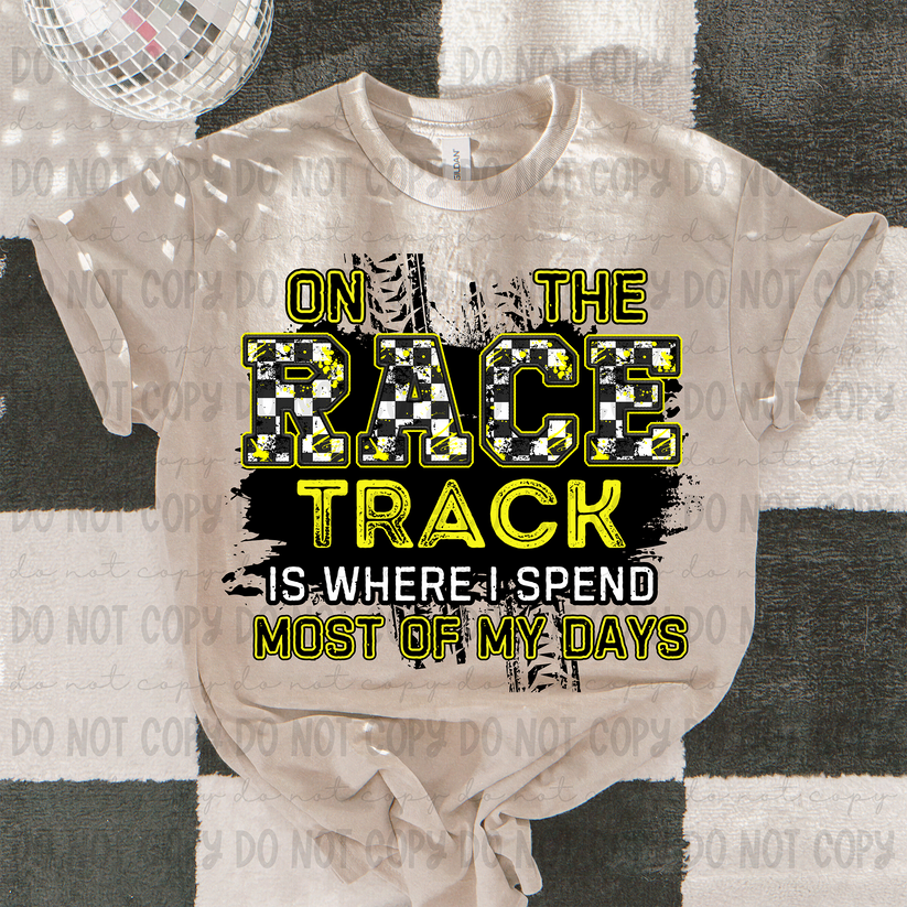 On The Race Track Yellow - PNG – RevelYOU Boutique