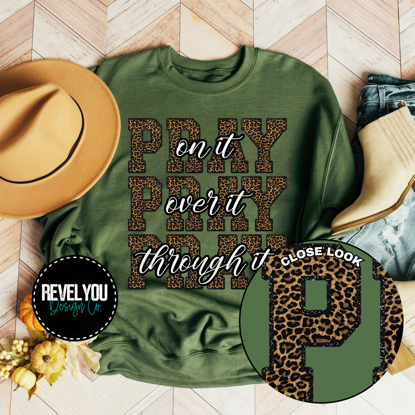 PRAY PRAY PRAY Leopard Glitter - PNG – RevelYOU Boutique