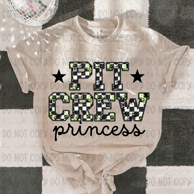 Pit Crew Princess Green - PNG – RevelYOU Boutique