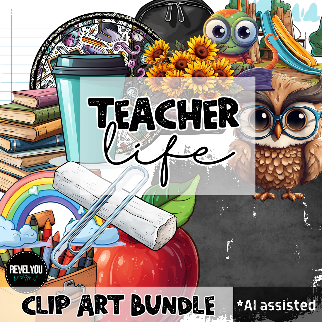 Teacher Life Clipart Bundle – RevelYOU Boutique